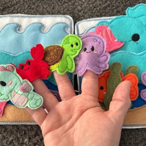 Under the Sea Ocean Animal Quiet Book - Toddler Quiet Activity Toy ...