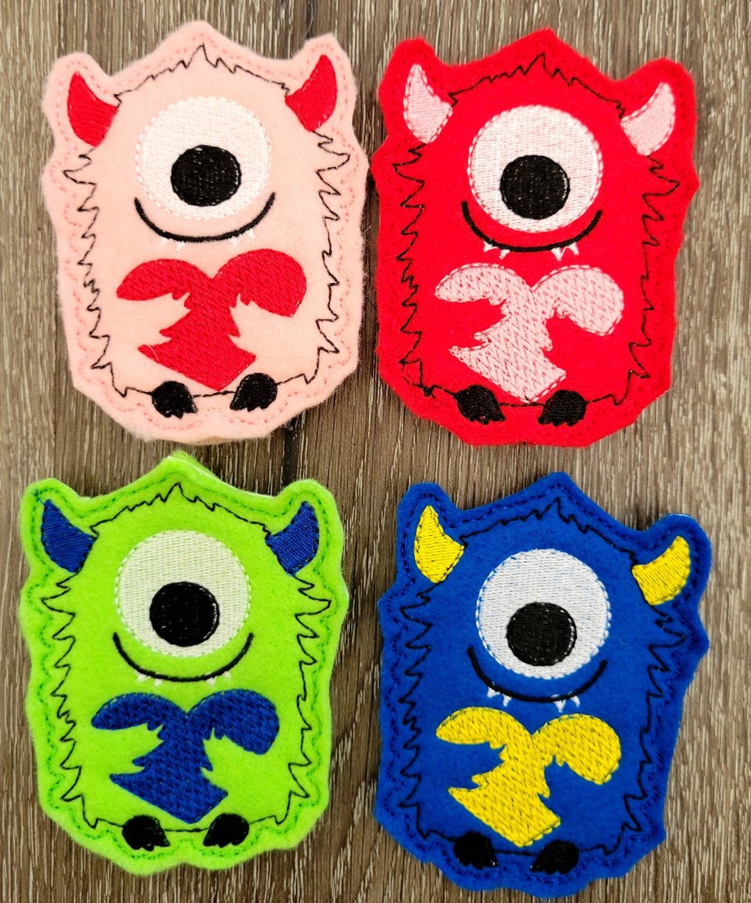 Embroidered Felt Monster Lollipop Holder - Valentine's Day Party Favor ...