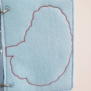 Felt Human Brain Puzzle: Quiet Book Page, Medical Learning Board - Etsy