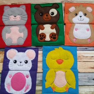 Quiet Book Toddler - Mix and Match - Interactive Quiet Book - Busy Book ...