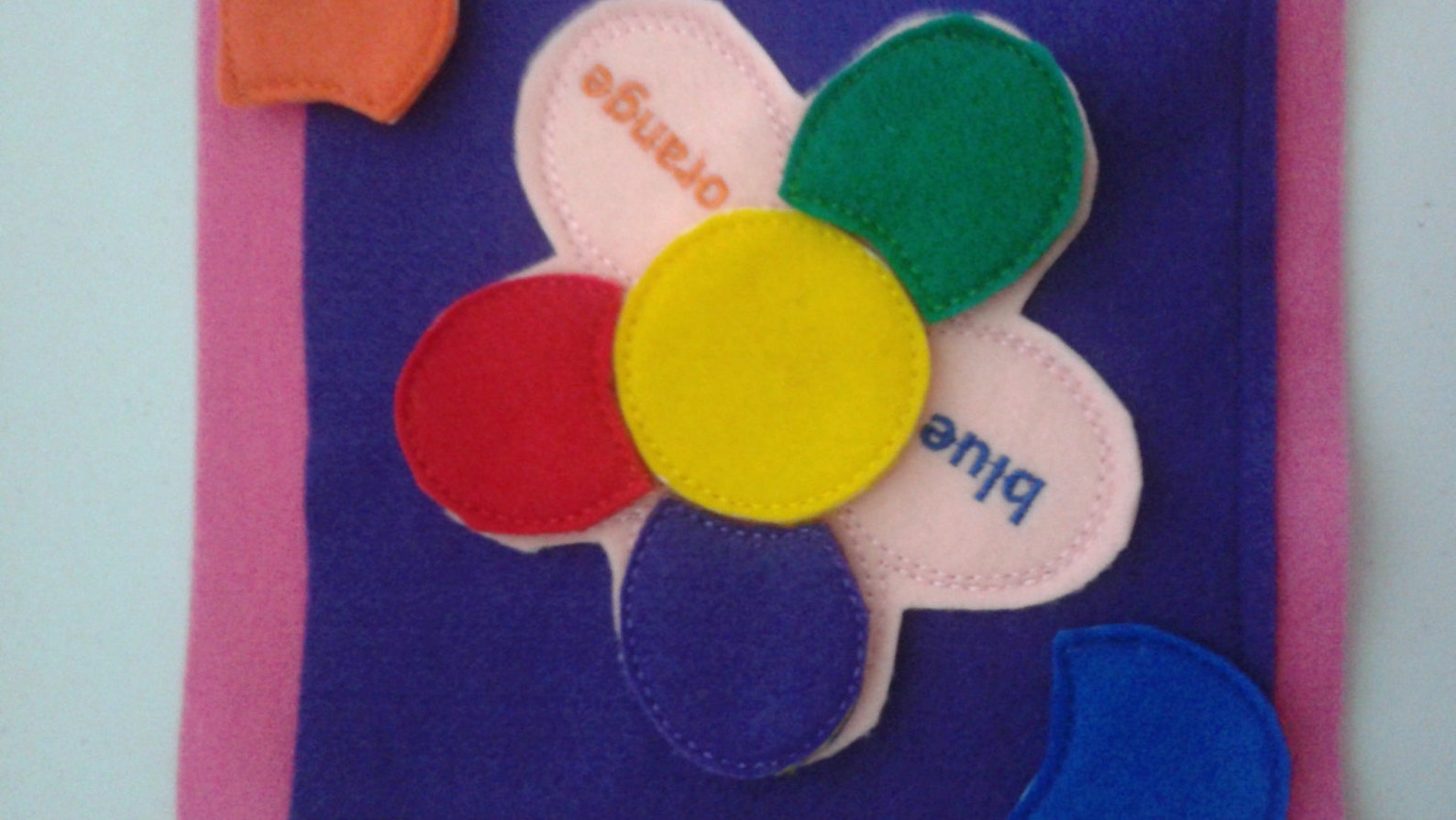 Felt Flower Puzzle Quiet Book Page: Color Matching Learning Toy - Etsy