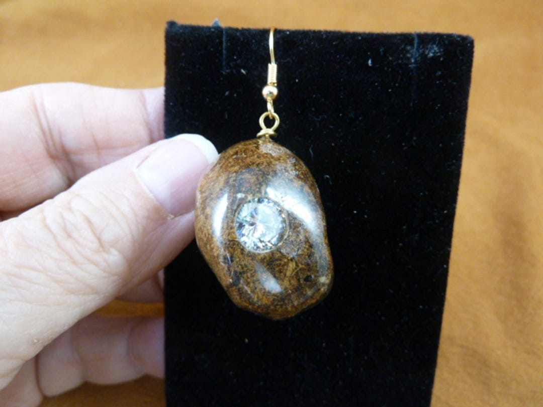 Real Moose POOP Doo Doo Turd Bling Clear Rhinestone Gold Toned Wire ...