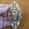Royal Blue & Gold Egyptian Revival Scarab Beetle Brooch Pin Beaded ...