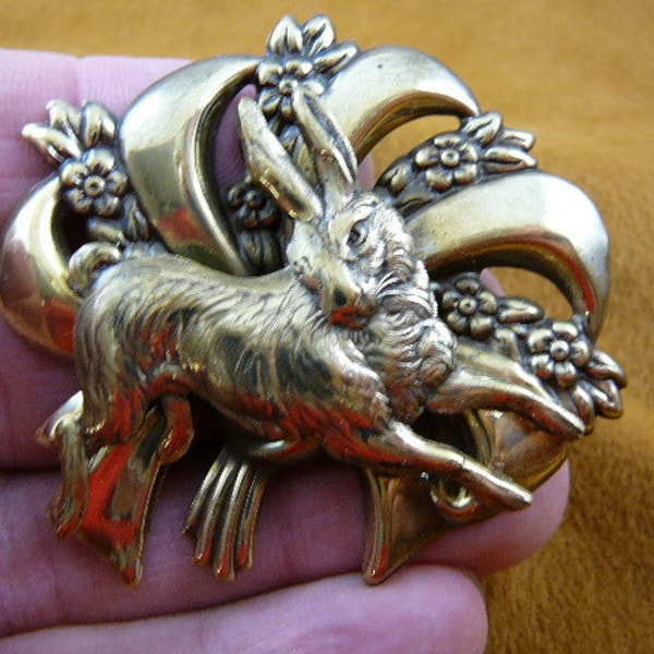 Rabbit Pin - Etsy