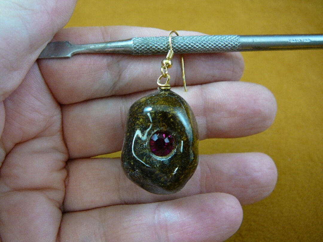 Real Moose POOP Doo Doo Turd Bling Hot Pink Rhinestone Gold Tone Wire ...