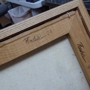 Set of 2 Original Vintage Log Cabin Oil Paintings Signed 1978 by Terry ...