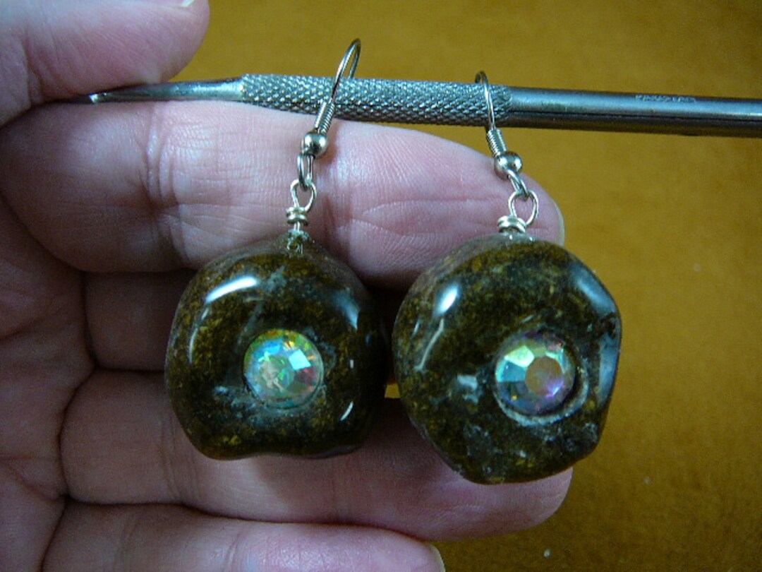 Real Moose POOP Doo Doo Turd Bling Aurora Borealis Rhinestone Silver ...