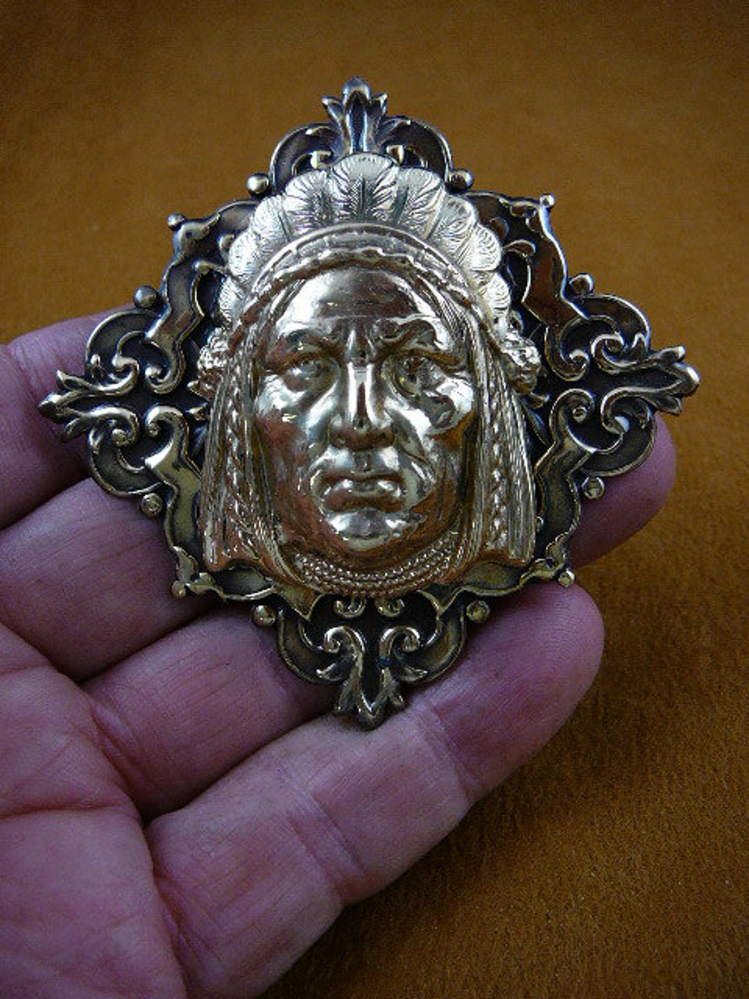 Native American Indian Tribe Tribal Chieftain Chief Man Headdress ...