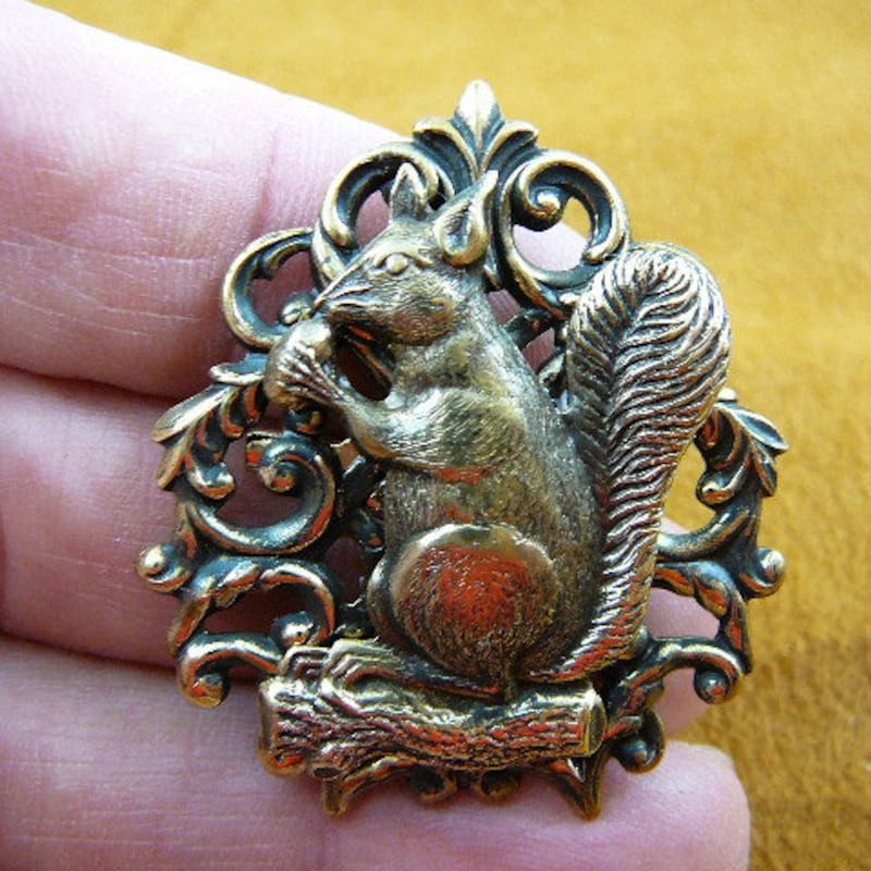 Squirrel Pin - Etsy
