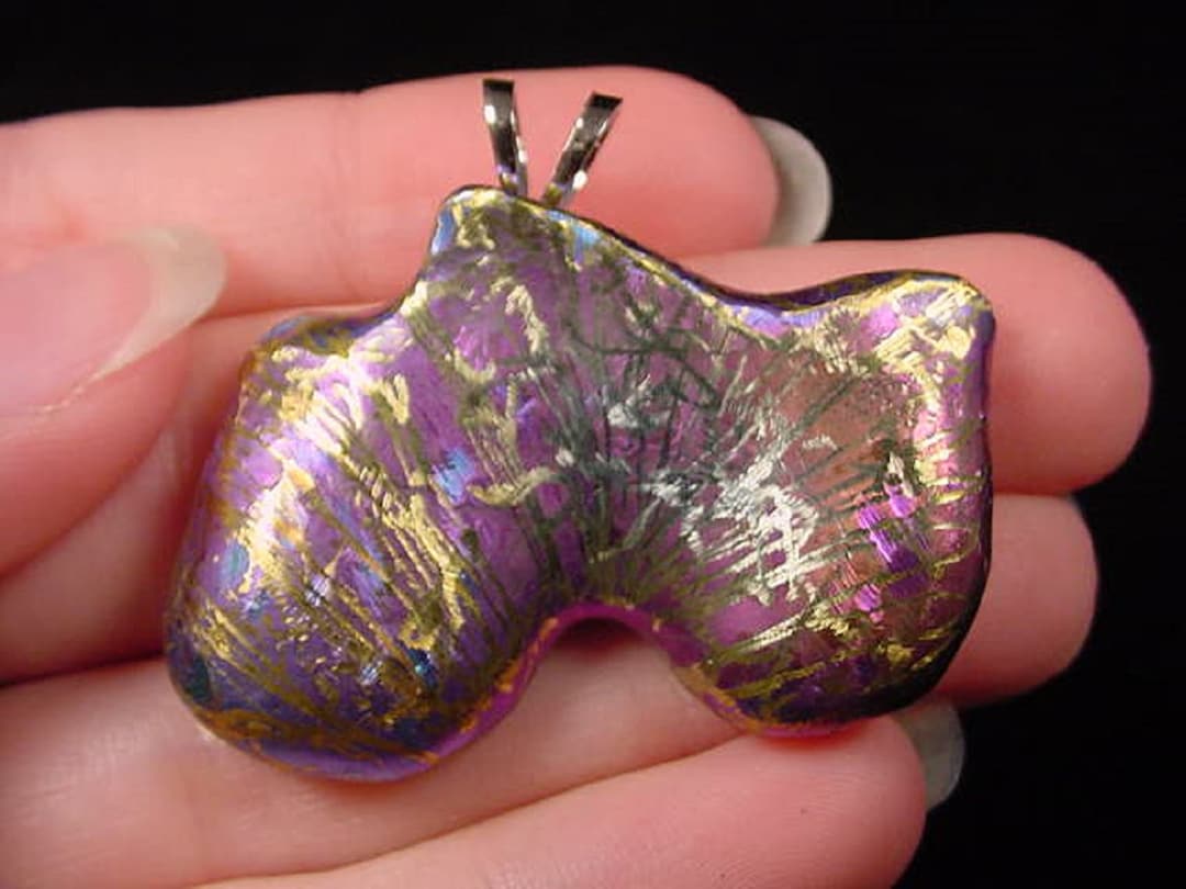 Weird Rare Titanium Polymorph Pink Gold Purple Rainbow Abstract Nugget ...