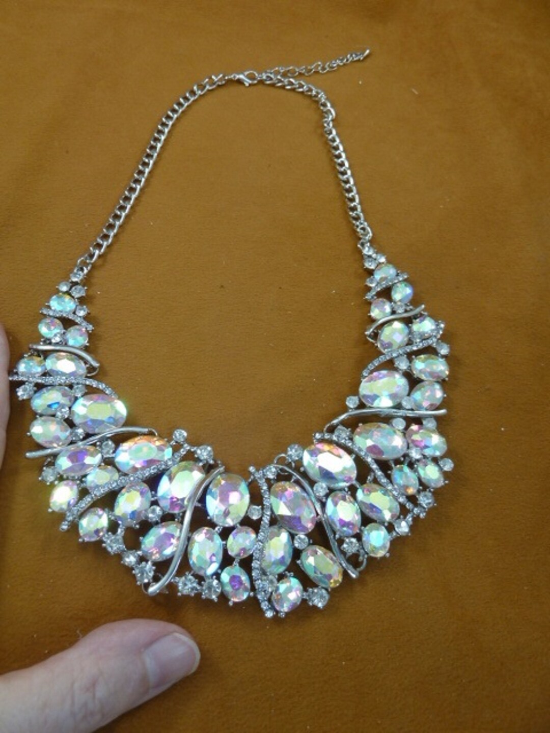 Vintage Aurora Borealis AB Iridescent Austrian Crystal Rhinestones ...