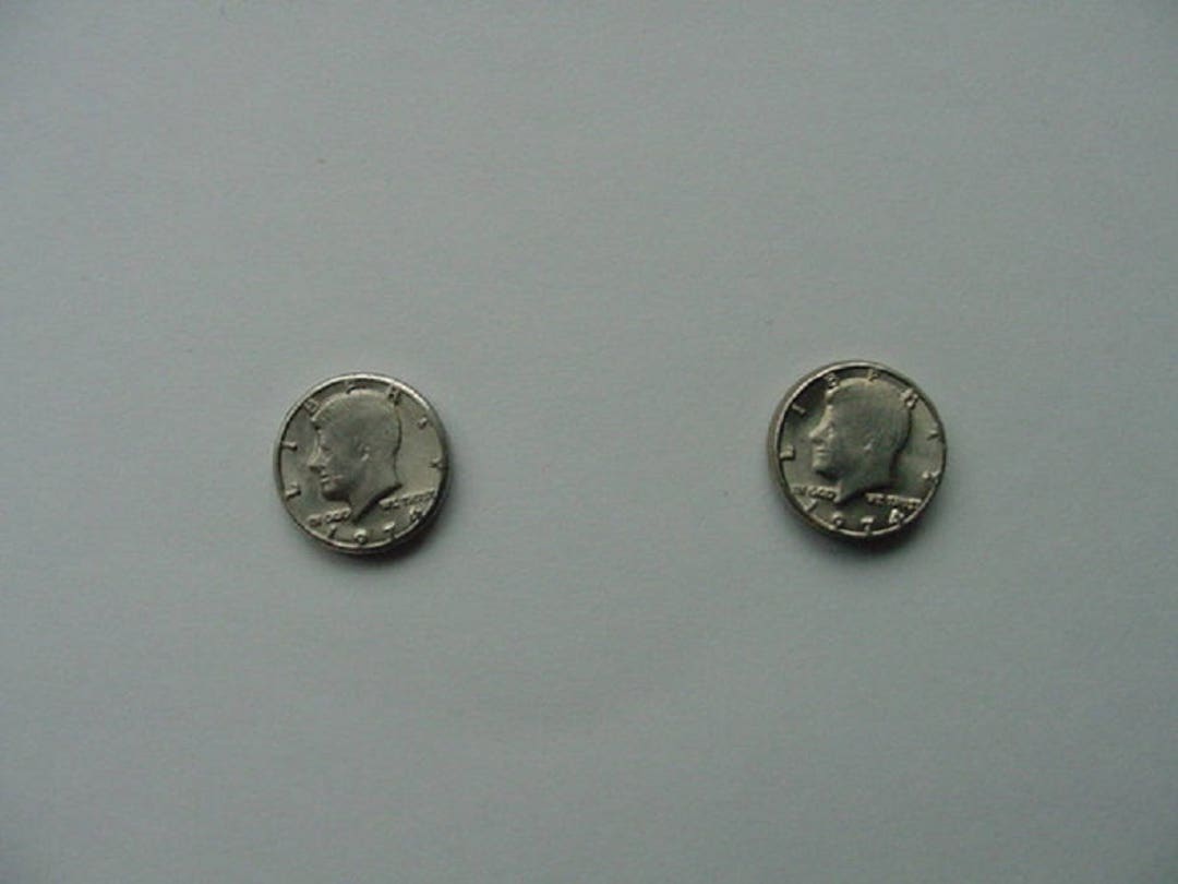 Miniature U.S. Kennedy Half Dollar Fifty Cent Piece 20th Century Mini ...