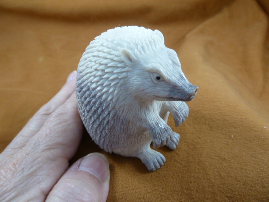 Detailed Hedgehog Sitting up of Shed ANTLER Figurine Bali Detailed ...
