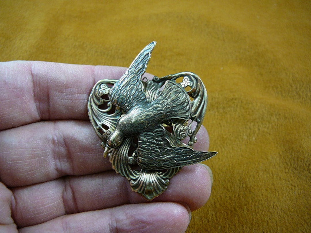 Songbird Flying Down Song Bird Lover Filigree Scrolled Flower Repro ...