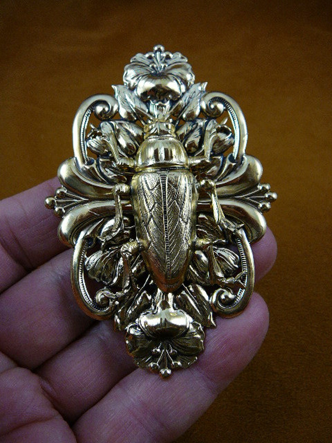 Cockroach Roach Bug Bugs Buprestid Beetle Insect Scrolled Flowers ...