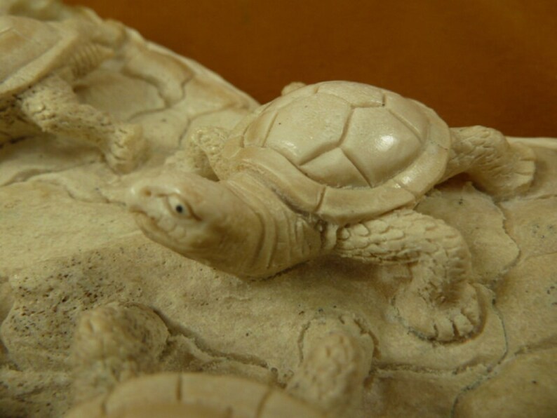 Large Bale of 8 Turtles of Shed ANTLER Figurine Bali Detailed Carving ...