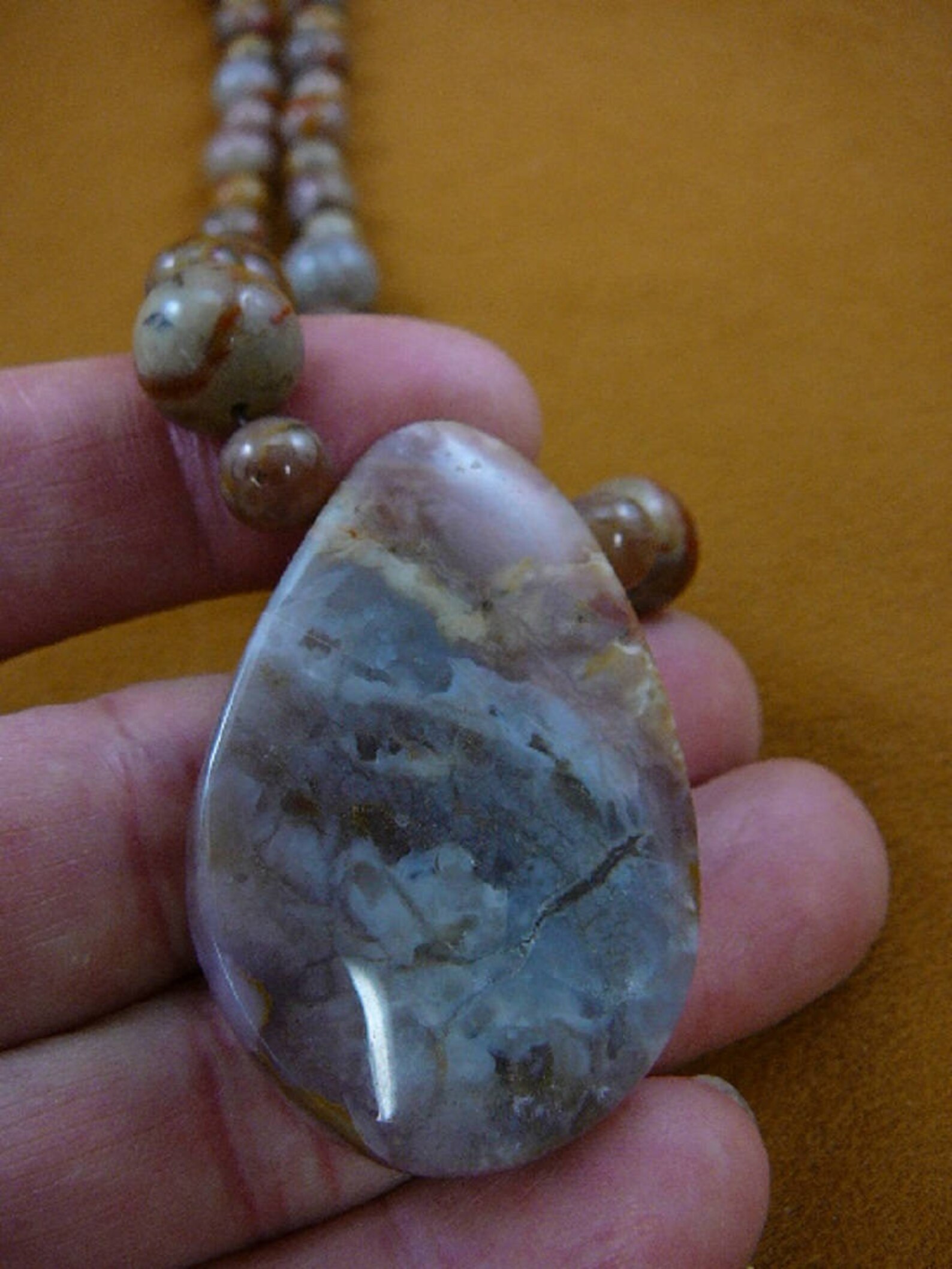 8 12 Mm Real DINOSAUR POOP Round Beaded 21 Long | Etsy