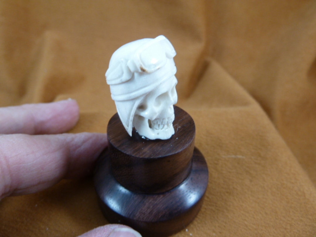 Extra-small White Human Skull Steampunk Cranium Figurine Bali Detailed ...