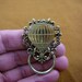 Angel Harp Flowers Brass Eyeglass Pin Pendant ID Badge Holder E-425 - Etsy