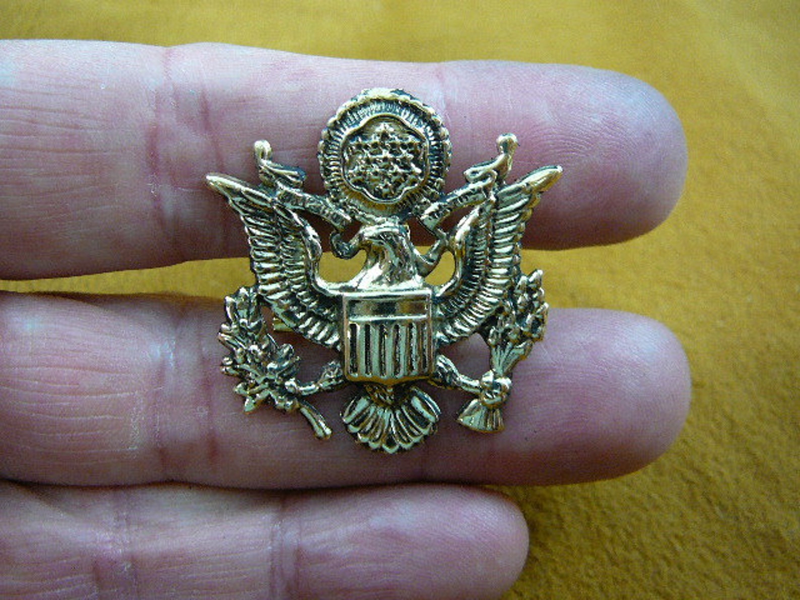 Bald Eagle Military Chevron Bird Pin Pendant Eagles Victorian Brass ...