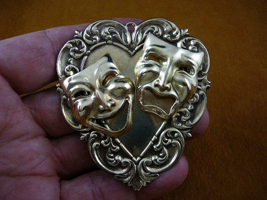 Comedy and Drama Theater Play Face Masks Lover Love Heart Victorian ...