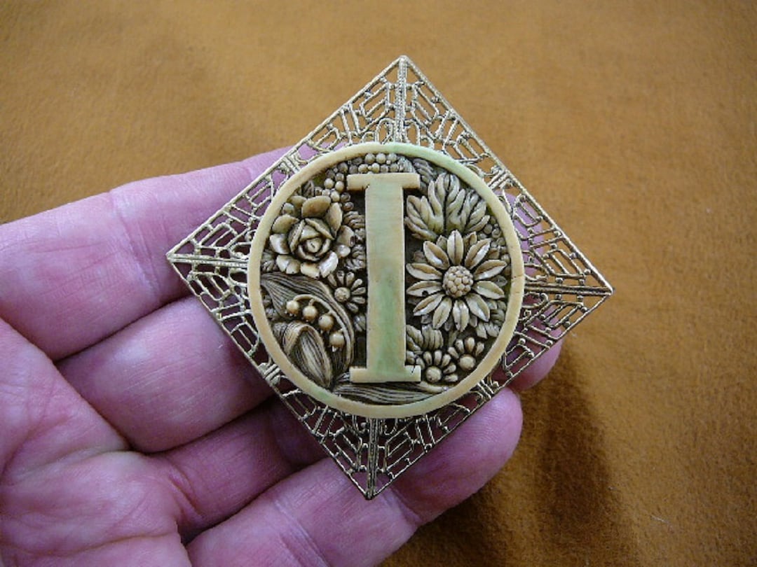 Letter I "i" Initial With Daisy Roses Rose Lily of the Valley Flowers ...