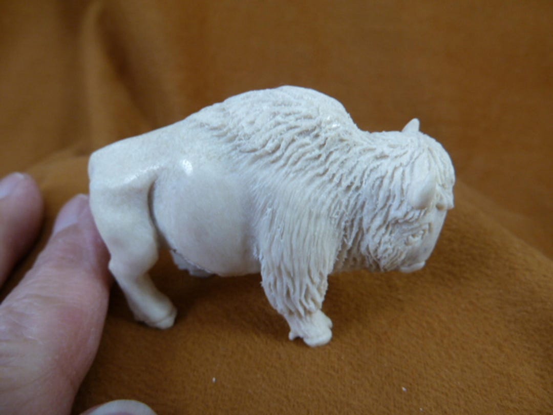 Buffalo of Shed ANTLER Figurine Bali Detailed Carving of Shed Moose ...