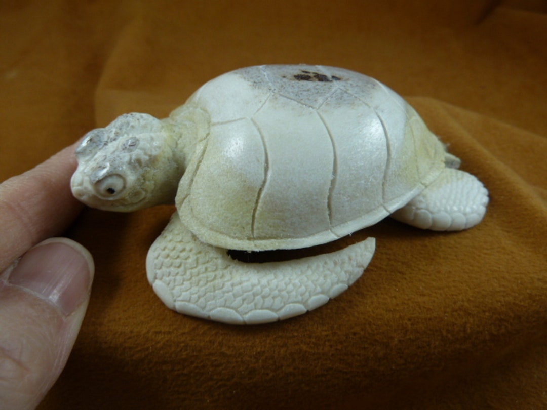 Extra Large Sea Turtle of Shed ANTLER Figurine Bali Detailed Carving of ...