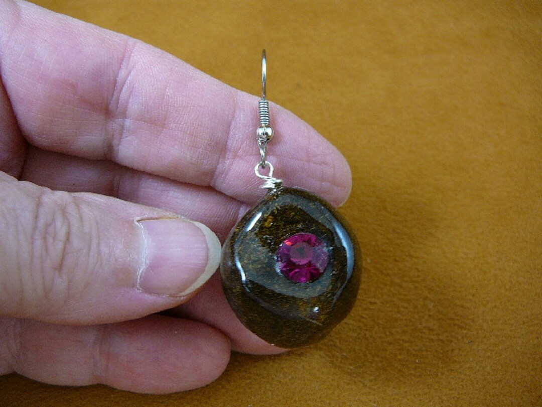 Real Moose POOP Doo Doo Turd Bling Hot Pink Rhinestone Silver Tone Wire ...