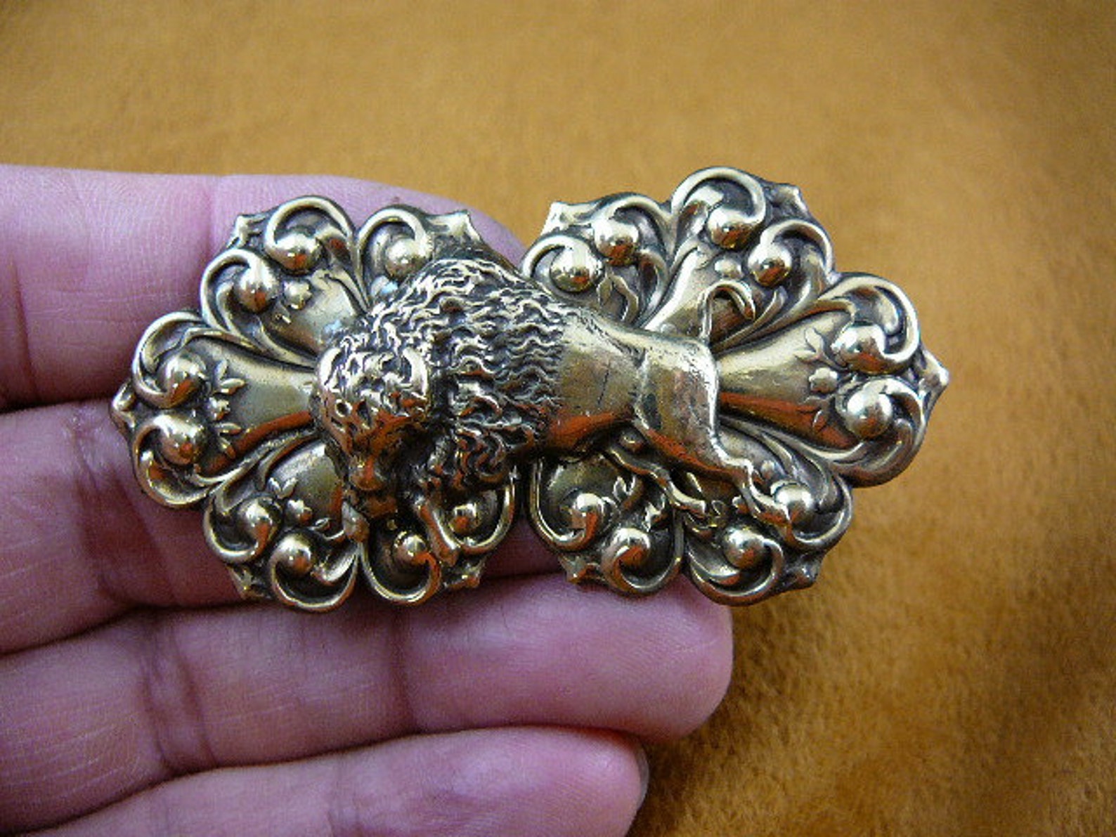 Buffalo Bison Buffaloes Love Brass Pin Pendant Repro Victorian - Etsy