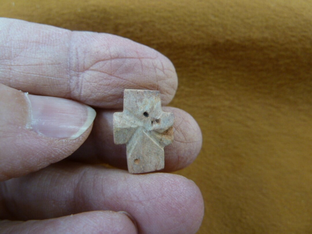 5/8 Inch Small Fairy Stone Cross Staurolite Crystal Christian Religious ...