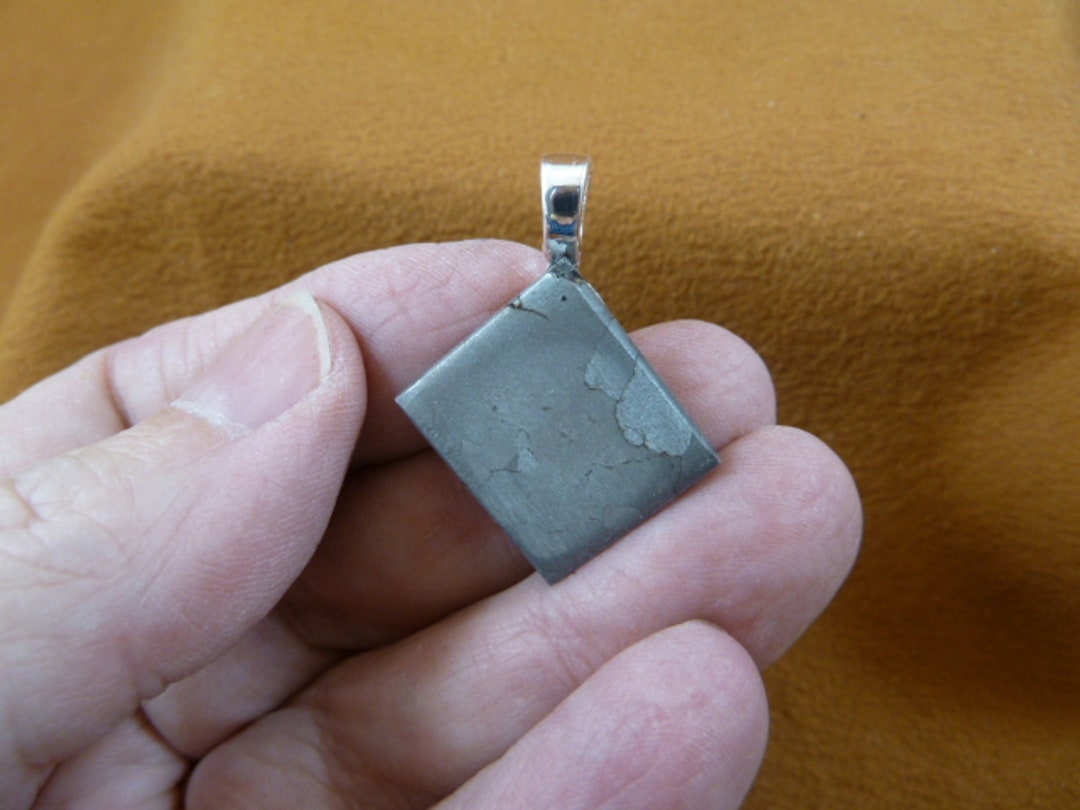 6.6 G Campo Del Cielo Meteorite Slice Pendant Widmanstatten Pattern ...