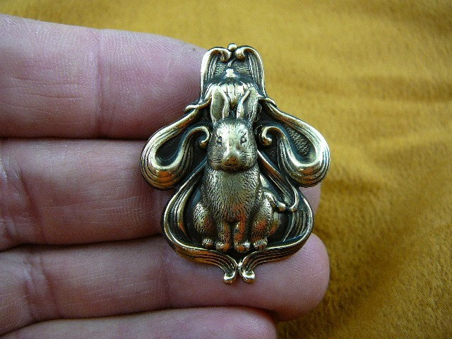 Little Bunny Rabbit Fufu Foofoo Victorian Repro Brass Pin | Etsy