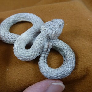 Little Rattlesnake of Shed ANTLER Figurine Bali Detailed Carving of ...