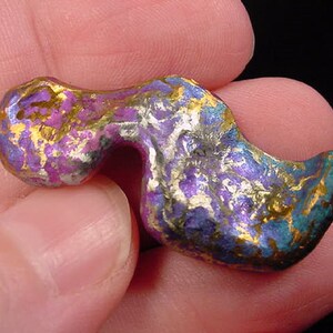 Weird Rare Titanium Polymorph Purple Pink Rainbow Abstract Jewelry ...