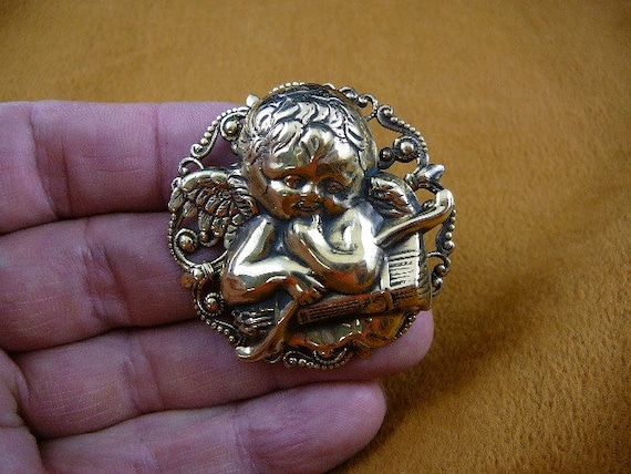 Cupid Angel Bow and Arrow Love Victorian Repro Brass Pin | Etsy