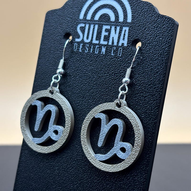 Capricorn Earrings - Etsy