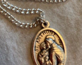 St Christopher & St Anthony Key Metal Pendant 2 Long - Etsy