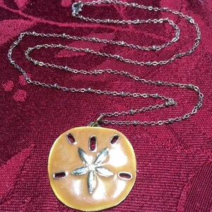 Sandollar Vintage Pendant Appears to Be Real Dipped in Gold and Golden ...