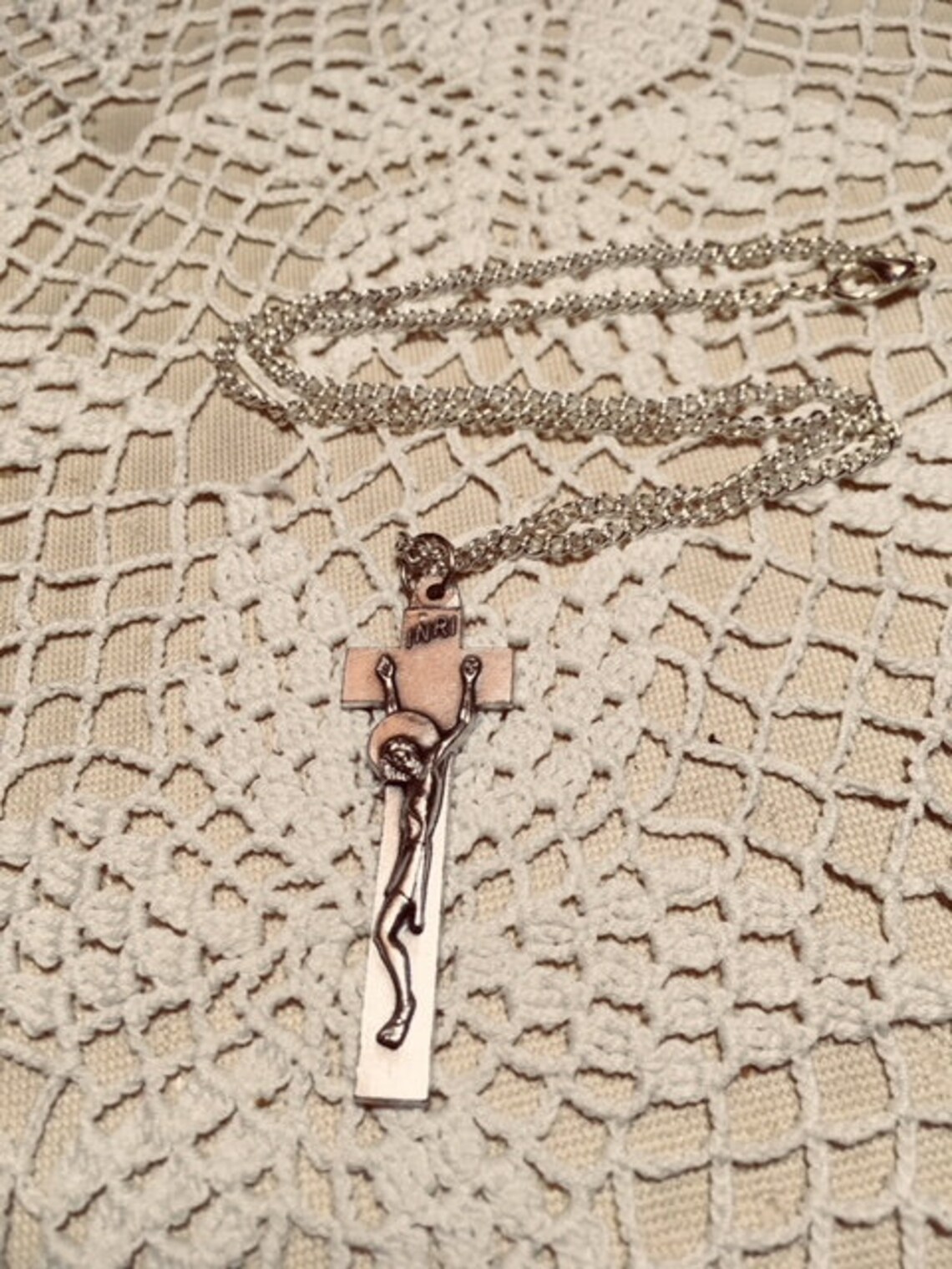 Cross NEW Design Modern Sleek Crucifix Long Must Look Italian | Etsy