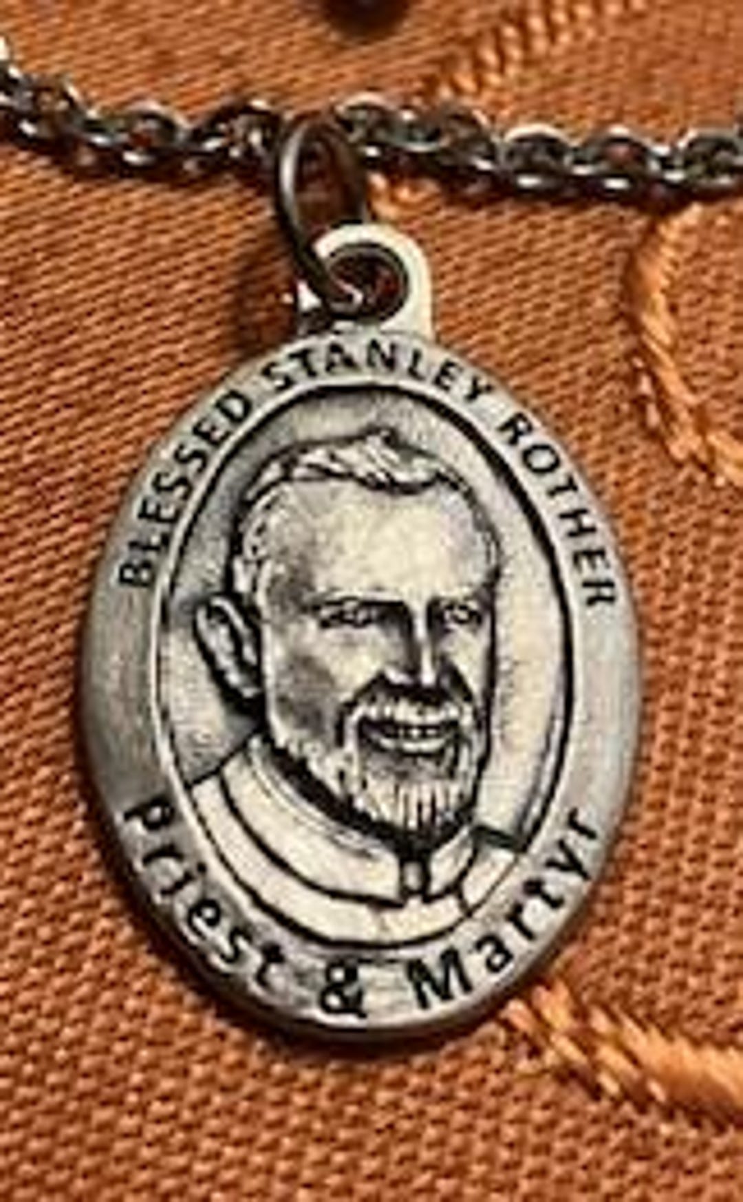 Medal Necklace Blessed Stanley Rother Priest Born in OK a Missionary in ...