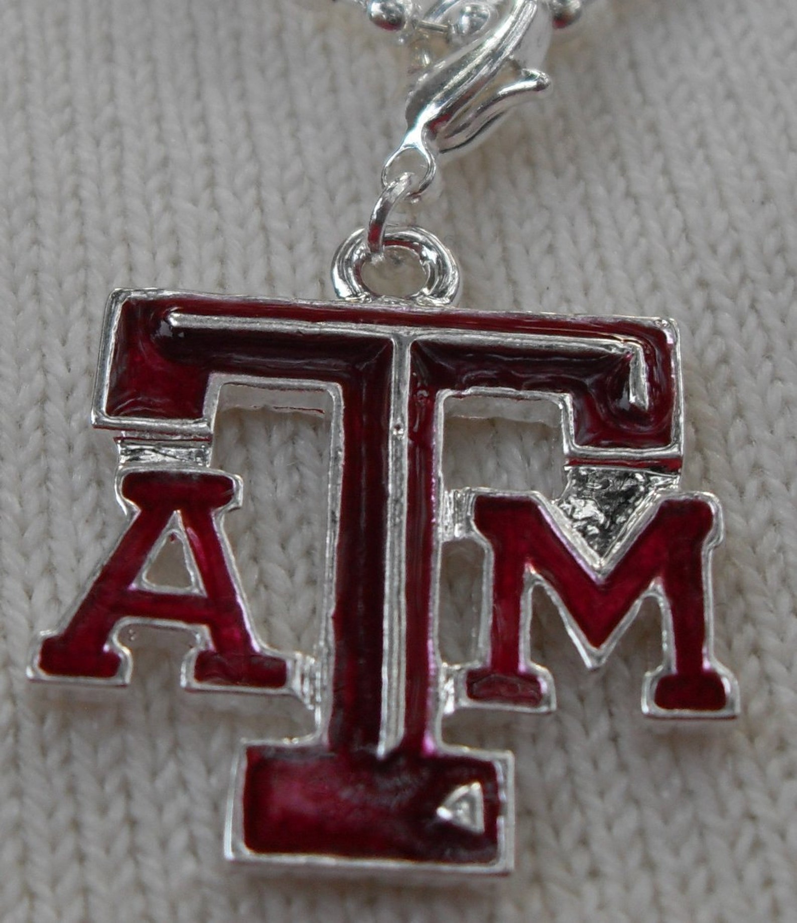 Aggie Official Logo Charm Necklace on Silver Ball Chain NEW - Etsy