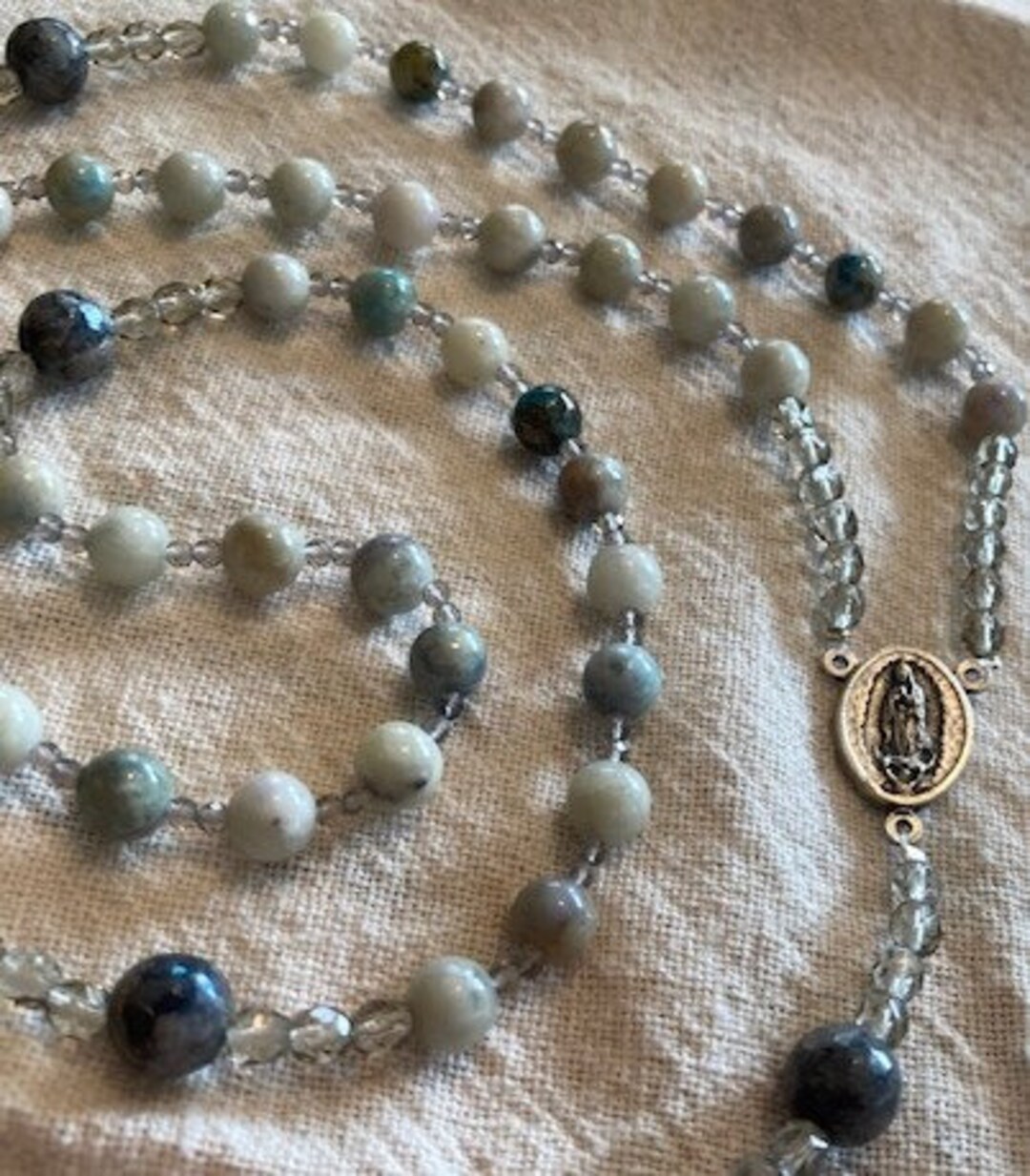 Catholic Rosary Hackmanite Beads Rare Find UV Reactive Fluorescent ...