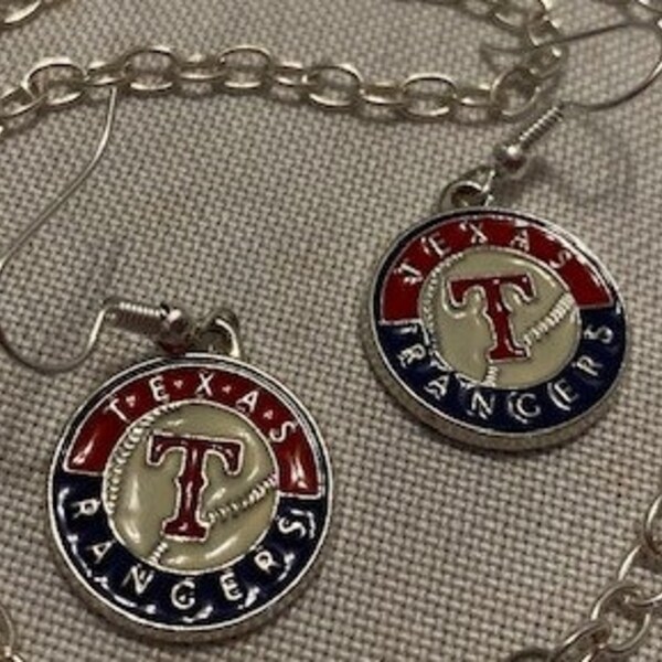 Texas Rangers Necklace - Etsy