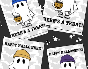 Halloween Gift Bag Tags, Halloween Treat Tags, Boo Bags, Preschool Gift ...