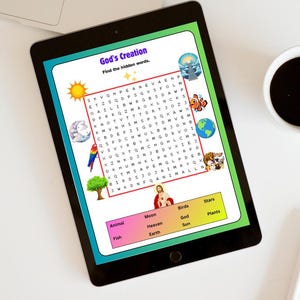 Kids Bible Activity Worksheet for Sunday School, Printable Worksheet - Etsy