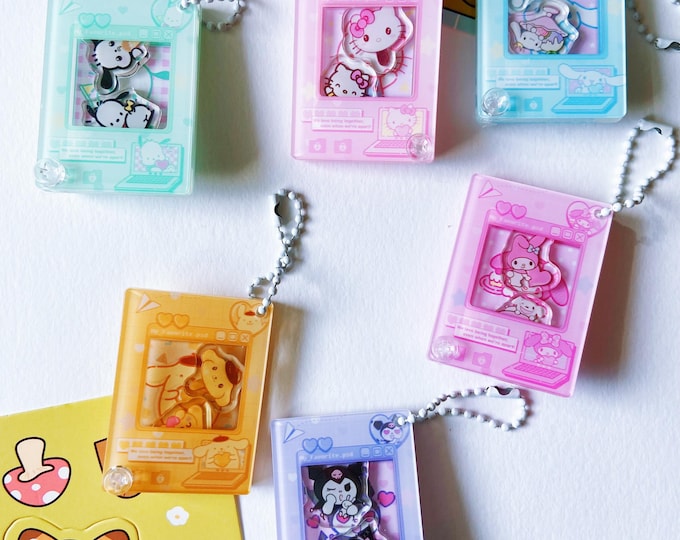 Cute Colorful Acrylic Keychain/kawaii Acrylic Keychain/cute Shaker ...