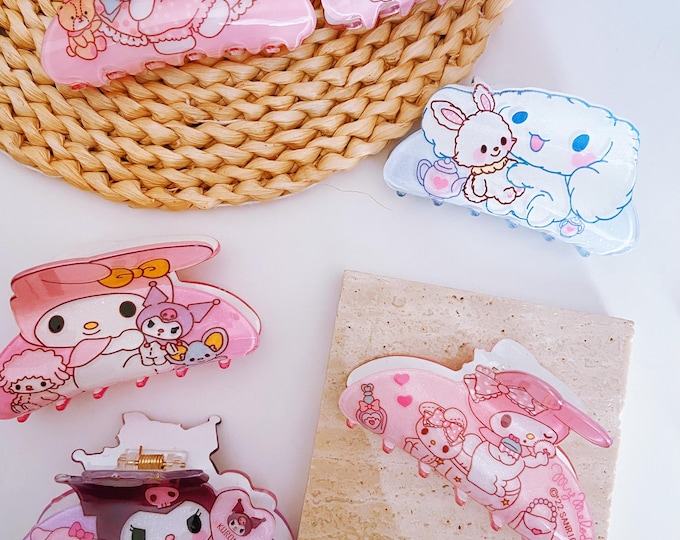 Kawaii Claw Clip/cute Claw Clip/aesthetic Cute Hair Clips/acrylic Cute ...