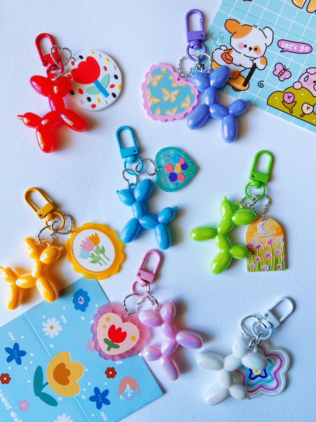 Balloon Dog Keychain/balloon Dog Backpack Chain/cute Balloon Dog Chain ...