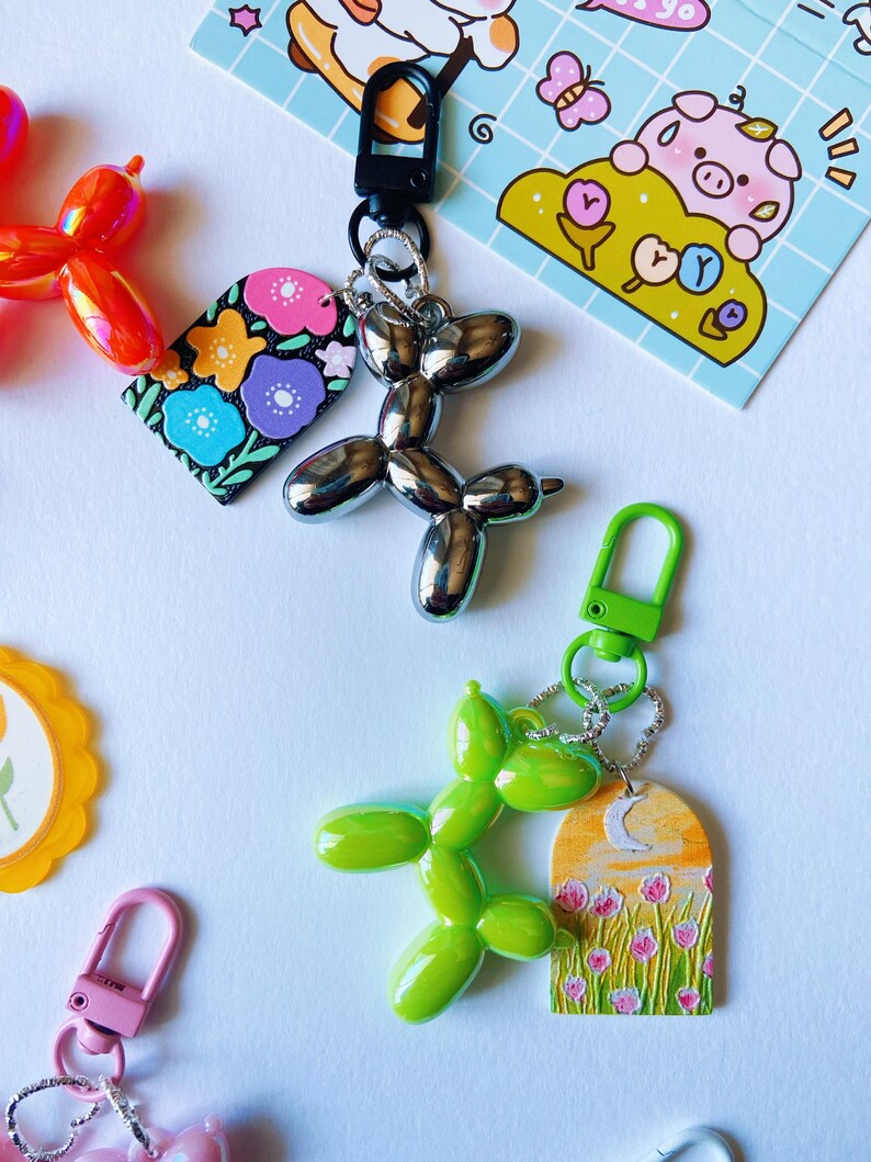 Balloon Dog Keychain/balloon Dog Backpack Chain/cute Balloon Dog Chain ...